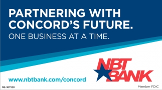 Partnering With Concord's Future., NBT Bank, Concord, NH