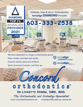 Invisalign Provider 2021, Concord Orthodontics, Concord, NH