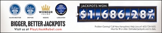 Bigger, Better Jackpots, Filotimo Casino & Restaurant, Manchester, NH