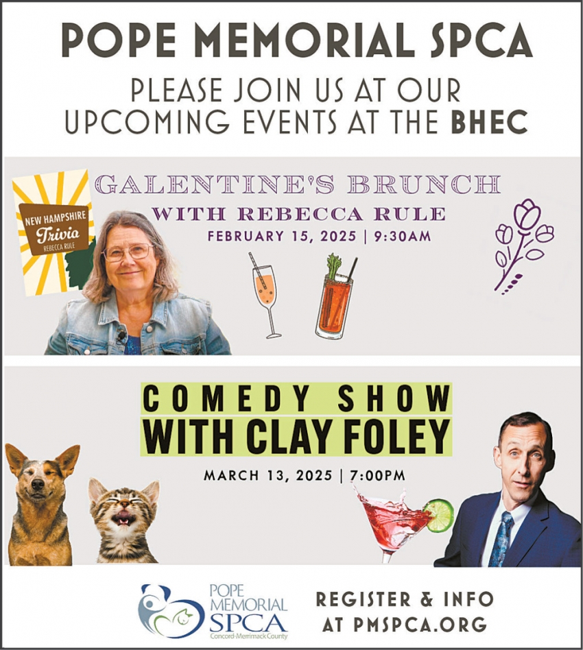 Comedy Show with Clay Foley, Pope Memorial SPCA, Concord, NH