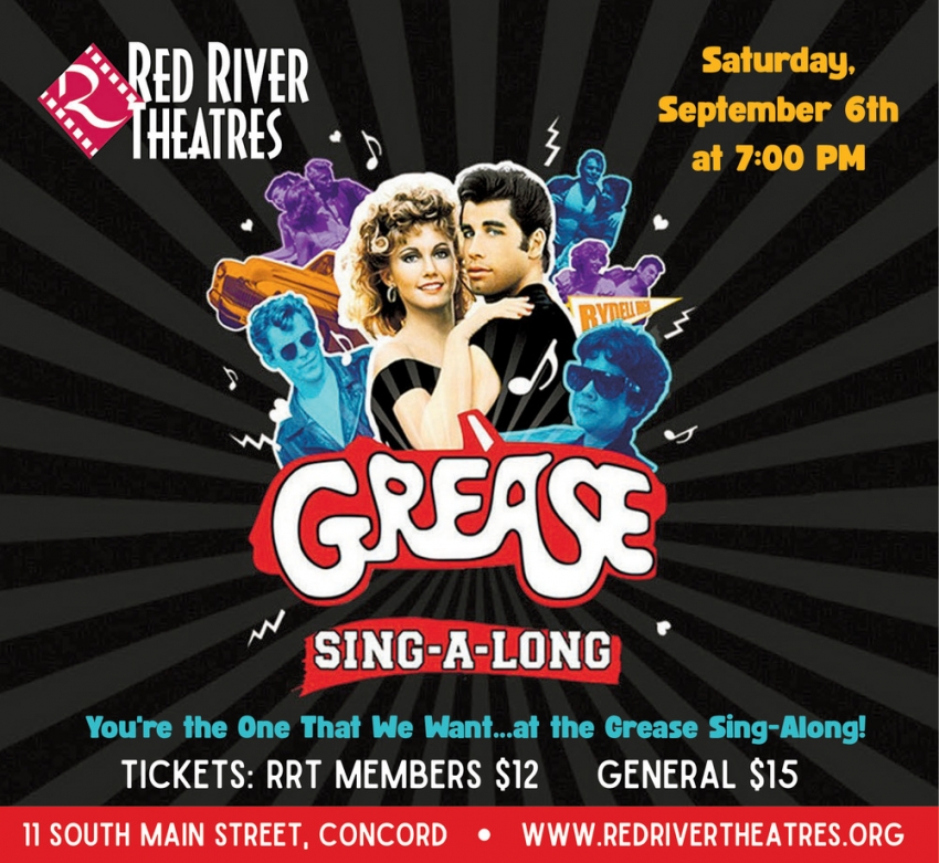 Grease Sing-A-Long, Red River Theatres, Concord, NH