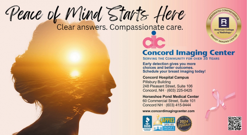 Peace of Mind Starts Here, Concord Imaging Center