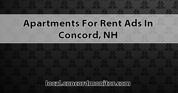 Apartments For Rent Ads in Concord, NH